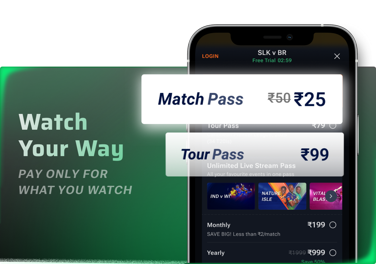 Watch Live Cricket Streaming, Live Scores, Highlights & Videos, Stats ...